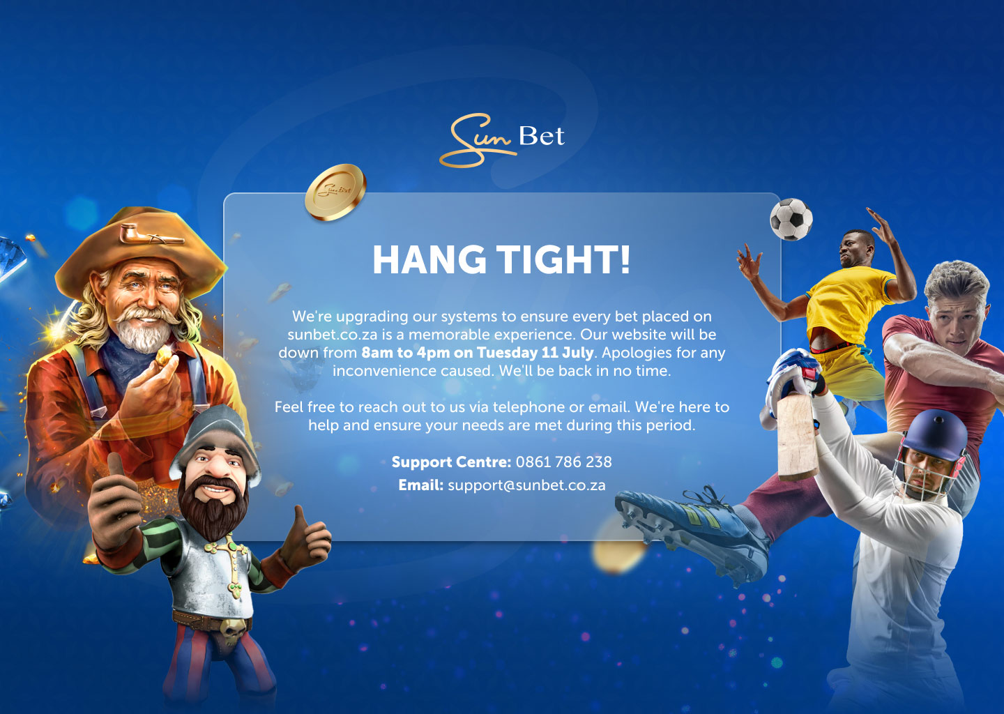 Sunbet | Maintenance Notice